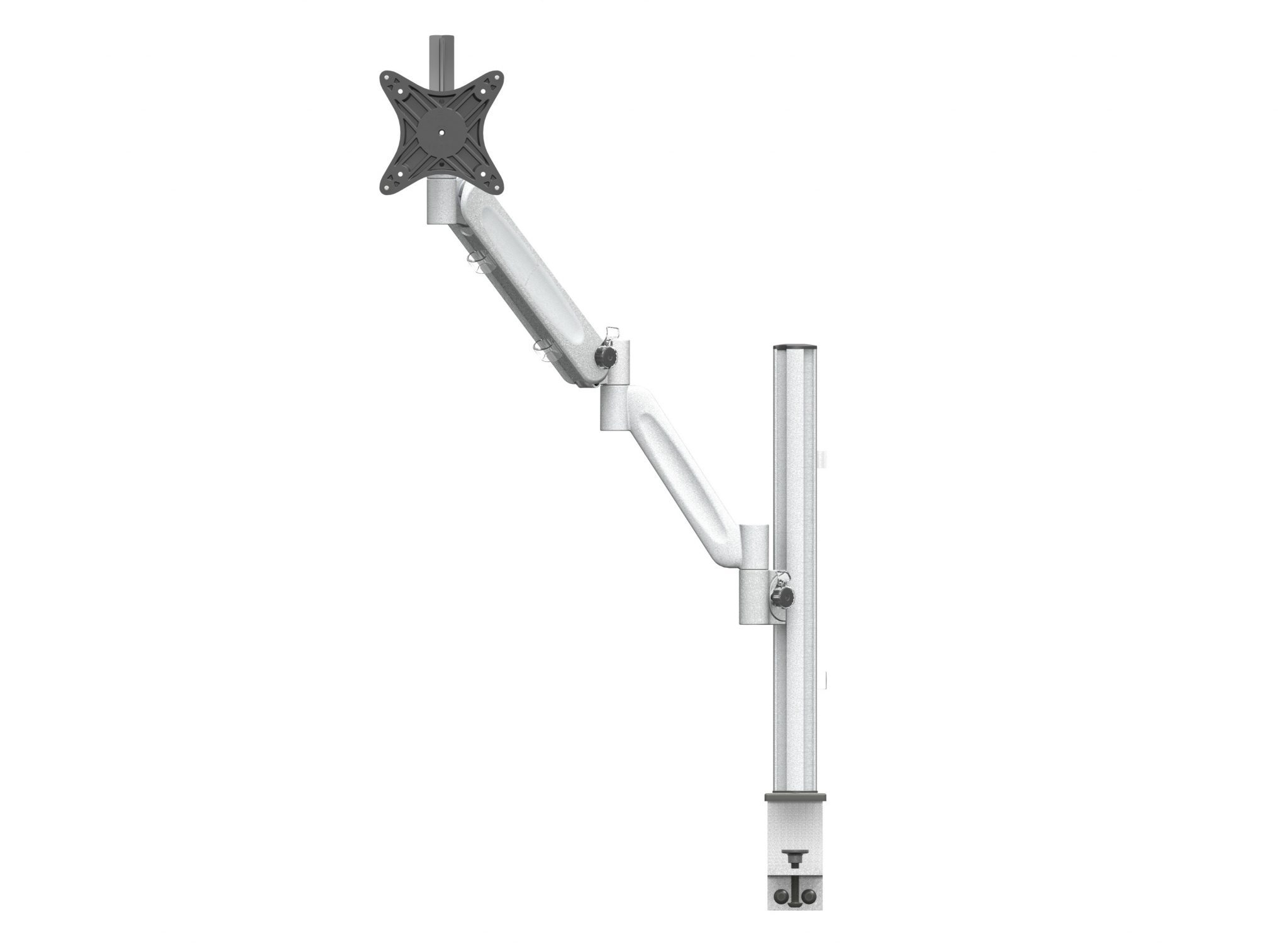 A20 Dynamic 400 Post Mount Single - Integ ergonomic monitor stands and ...