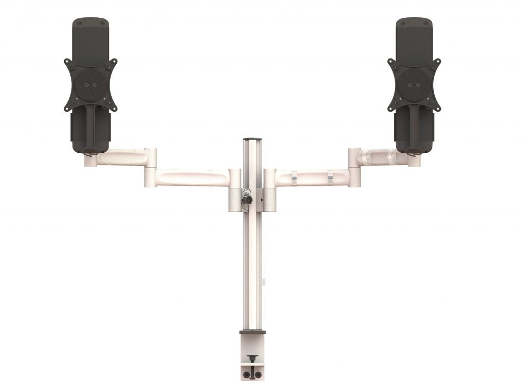 Apollo4 Bladerunner Dual Monitor Mount - Integ ergonomic monitor stands ...