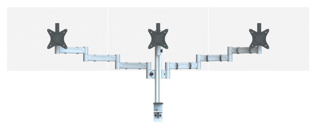 Ergonomic Triple, Quad & Multi Monitor Mounting Arms & Stands
