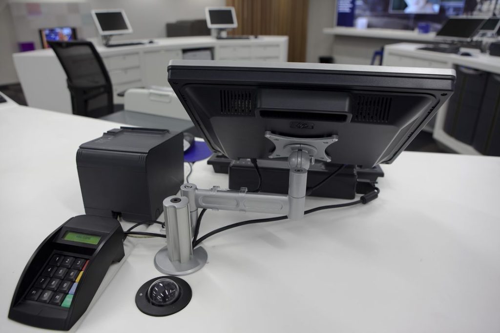 Adjustable Retail Monitor Mounts For Counters, POS & Signage