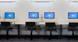 Desk Mount - Integ ergonomic monitor stands and mounts